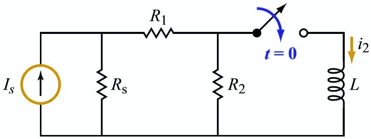 SOLVED: a) Derive a function for i2(t) in the circuit in terms of the ...