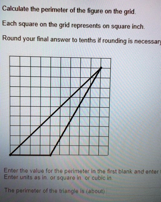 calculate the perimeter of the figure on the grid each square on the ...