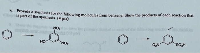 SOLVED: Provide synthesis for the part of the following molecules from ...