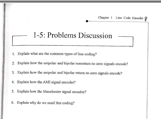 SOLVED: These questions are from the Digital Communication Lab. Please ...
