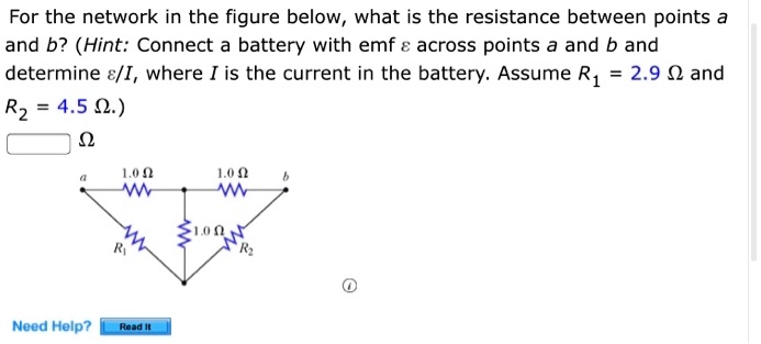 for the network in the figure below what is the resistance between ...