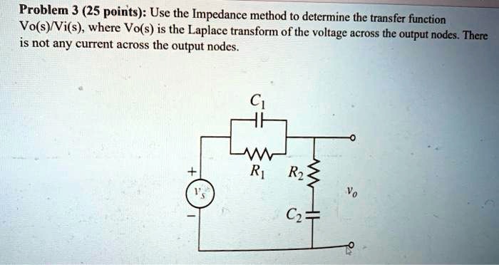 Problem 3 (25 points): Use the Impedance method to determine the ...
