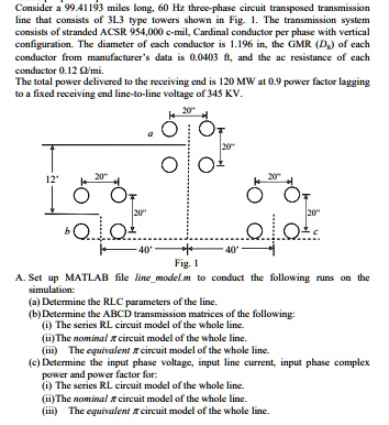 consider a 9941193 miles long 60hz three phase circuit transposed ...