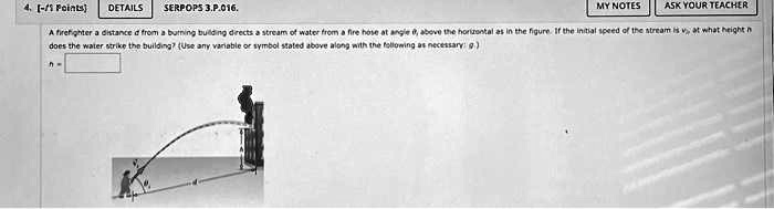 SOLVED: A firefighter, a distance from the burning building, directs a ...