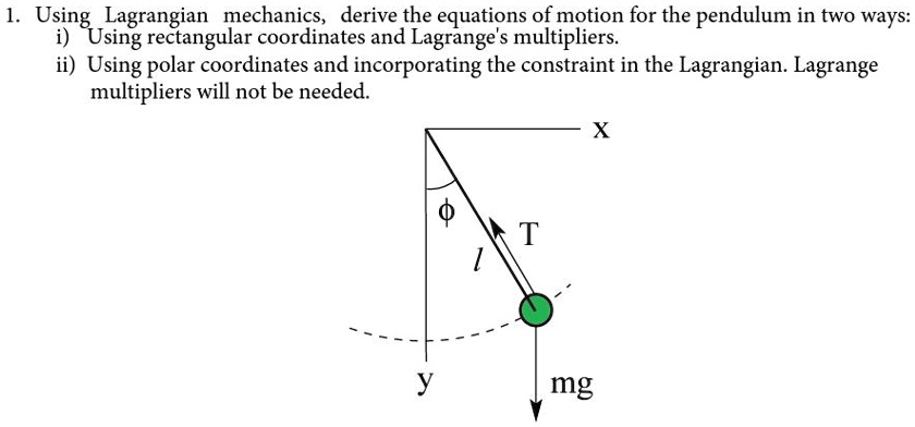 SOLVED Using Lagrangian Mechanics Derive The Equations Of Motion For solved-using-lagrangian-mechanics-derive-the-equations-of-motion-for