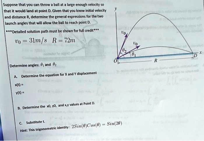 Suppose that you can throw a ball at a large enough velocity so that it ...