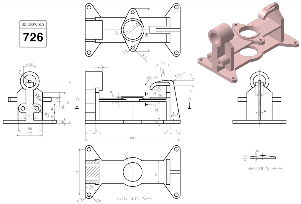 [GET ANSWER] 3D EXERCISES 726 20 36 40 5 9 A RE 16 6 5 89 R6 65 22 B 32 ...