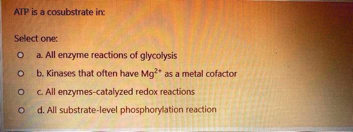 vatrhksa cosubstrate in selectone aiaii enzyme reactions of glycolysis ...