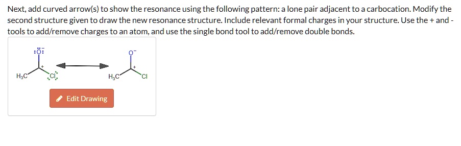 next add curved arrowls to show the resonance using the following ...