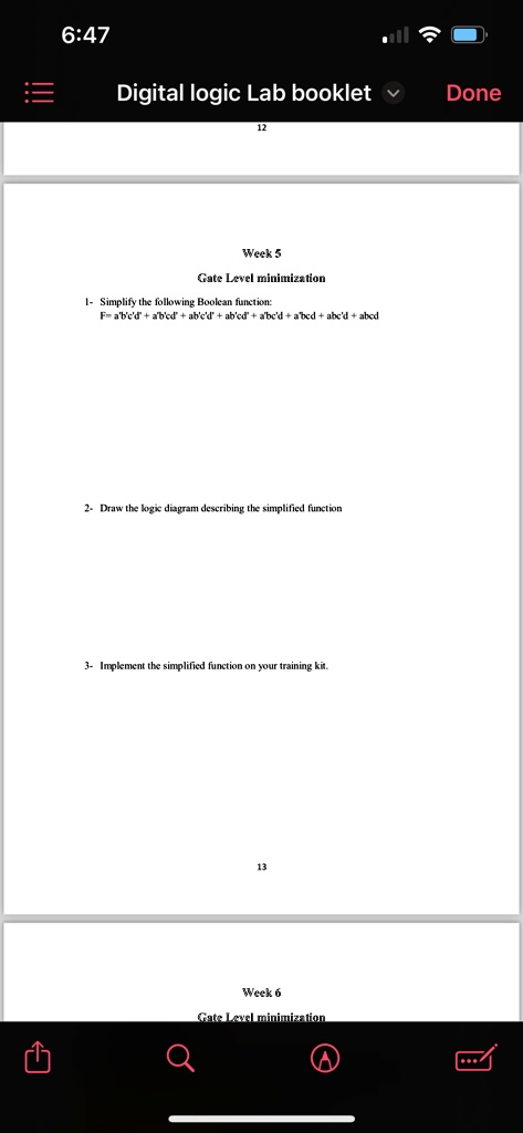 Solved Gate Level Minimization 1 Simplify The Following Boolean