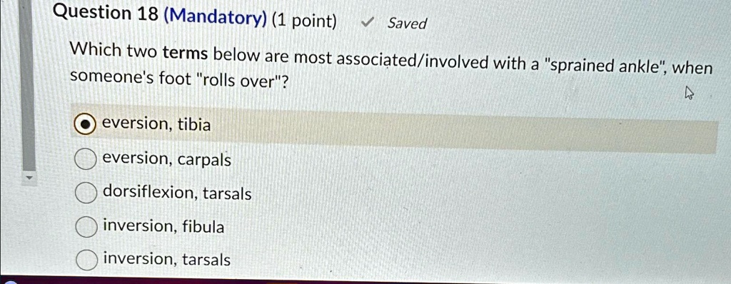 SOLVED: Question 18 (Mandatory) (1 point) Saved Which two terms below ... SOLVED: Question 18 (Mandatory) (1 point) Saved Which two terms below ...