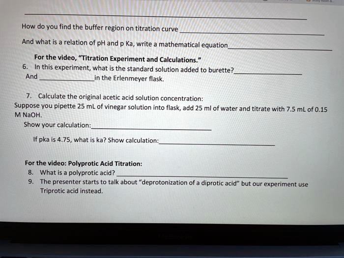 SOLVED:How do you find the buffer region on titration curve And what is ...