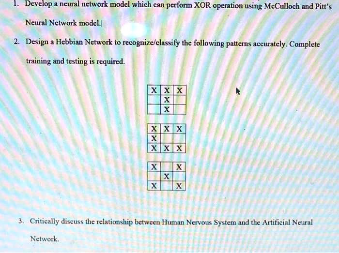 SOLVED: Develop a neural network model which can perform XOR operation ...