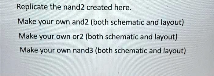 SOLVED: please provide diagrams Replicate the nand2created here Make ...