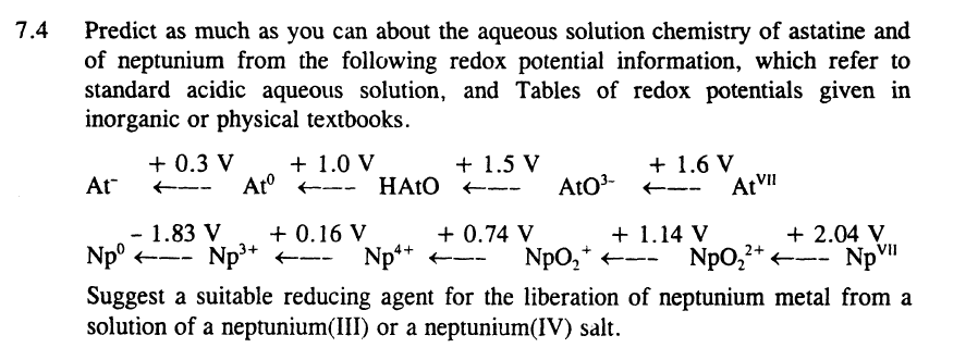 SOLVED: 7.4 Predict as much as you can about the aqueous solution ...