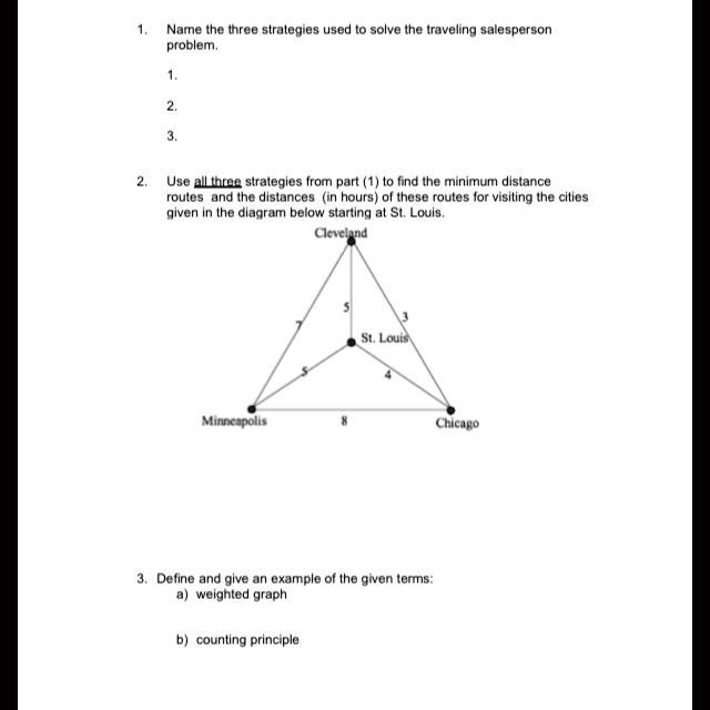 SOLVED: What is number 2? Using: The three methods for solving the ...