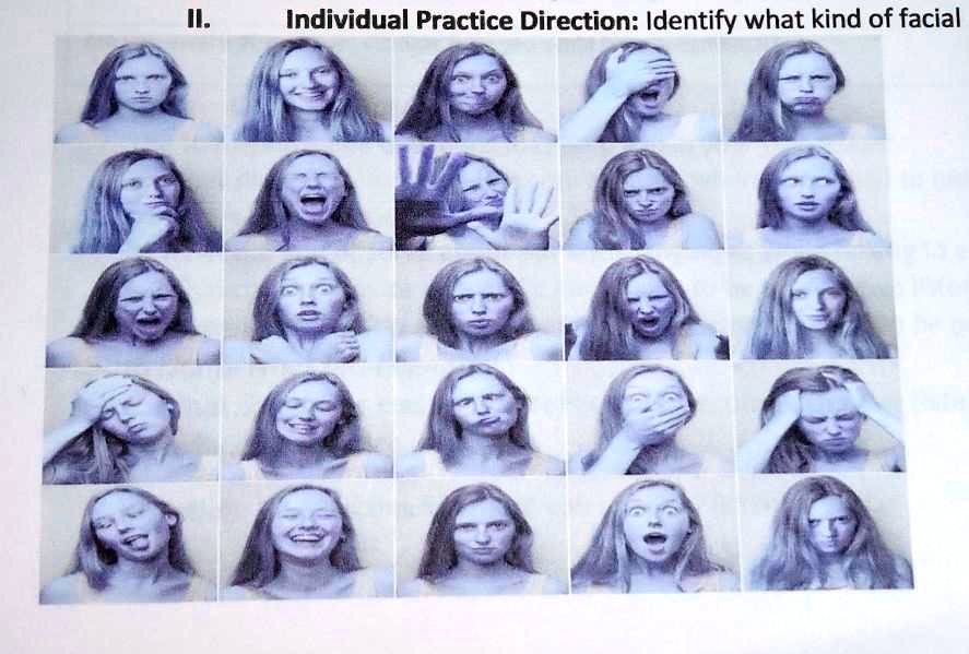SOLVED: 'identify what kind of facial expressions are shown below ... SOLVED: 'identify what kind of facial expressions are shown below ...