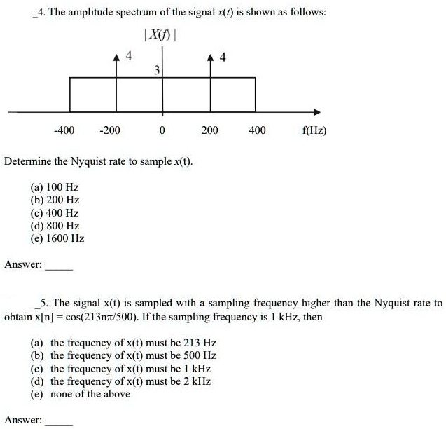 SOLVED: Please help to answer all the questions with detailed workings. Thanks. 4. The amplitude ...