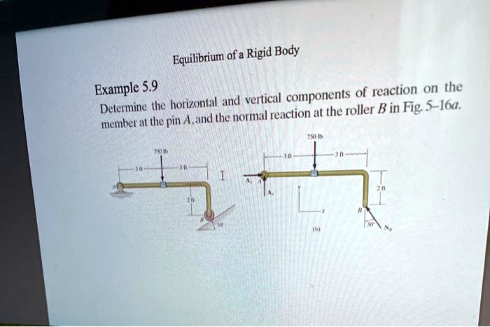 equilibrium of a rigid body example 59 of reaction on the determine the ...