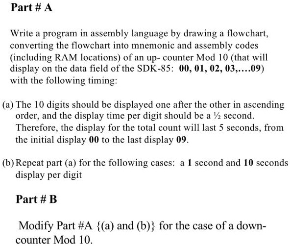 Solved Write A Program In Assembly Language By Creating A Flowchart