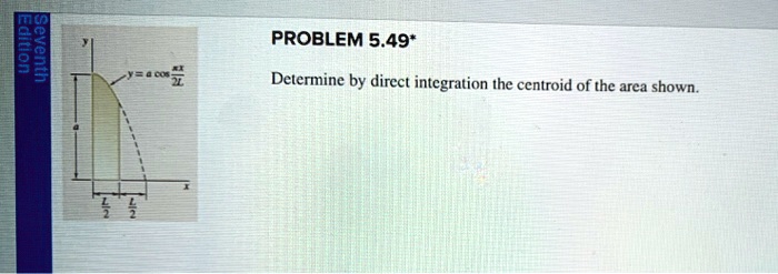 SOLVED: PROBLEM 5.49* Determine by direct integration the centroid of ...