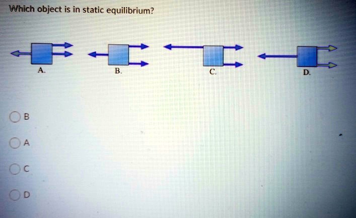 Solved Which Object Is In Static Equilibrium