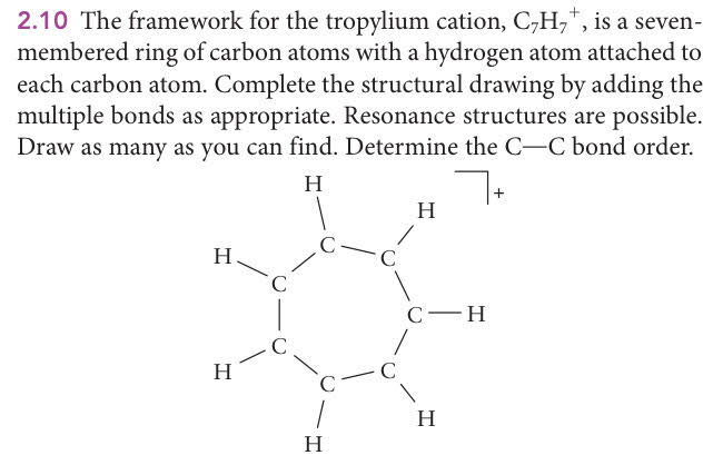 210 the framework for the tropylium cation mathrmc7 mathrmh7 is a ...