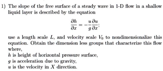 the slope of the free surface of a steady wave in d flow in a shallow ...