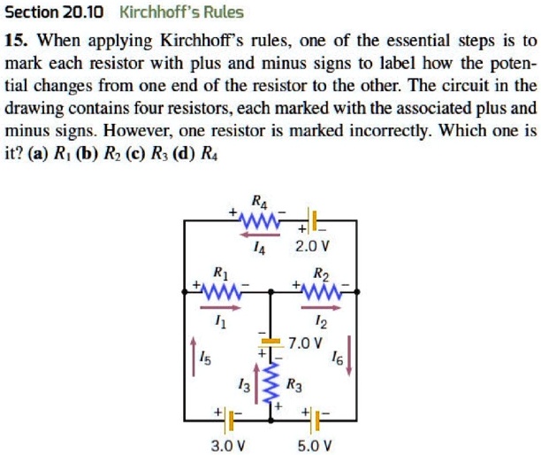 section 2010 kirchhoffs rules 15 when applying kirchhoff rules one of ...