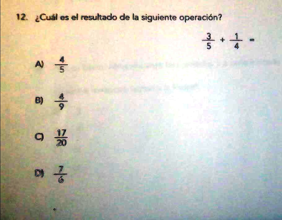 SOLVED: 12. ¿Cuál es el resultado de la siguiente operación? 12 [Cual ... SOLVED: 12. ¿Cuál es el resultado de la siguiente operación? 12 [Cual ...
