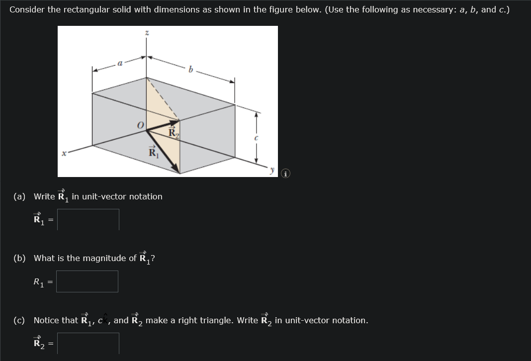 Consider the rectangular solid with dimensions as shown in the figure ... Consider the rectangular solid with dimensions as shown in the figure ...