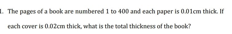SOLVED: 1. The pages of a book are numbered 1 to 400 and each paper is ...