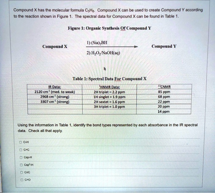 compound x has the molecular formula cshs compound x can be used t0 ...