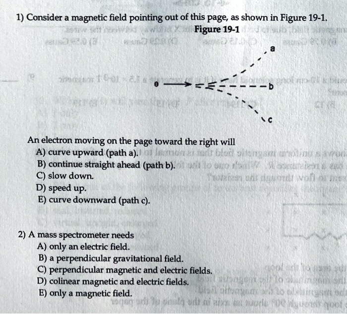 1 consider a magnetic field pointing out of this page as shown in ...