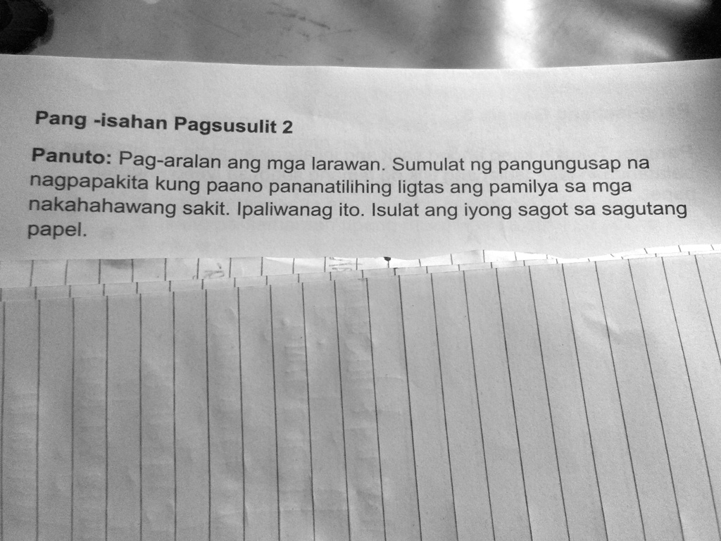 SOLVED: help me po plssss I vote you 5 star ^^ Pang isahan Pagsusulit 2 ...