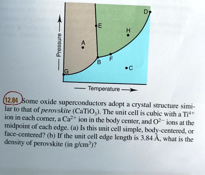 Pressure A E H F B G •C D - Temperature 12.84 Some oxide ...