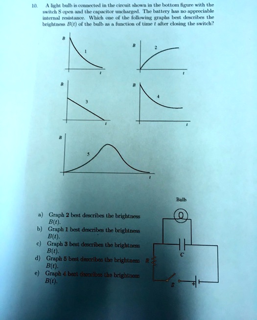 SOLVED: A light bulb is connected in the circuit shown in the bottom ...