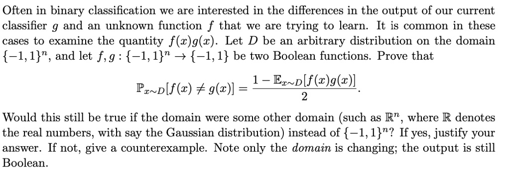 often in binary classification we are interested in the differences in the output of our current ...