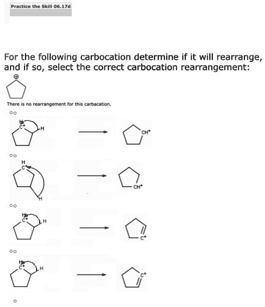 SOLVED: Practice the EKM 06 170 For the following carbocation ...