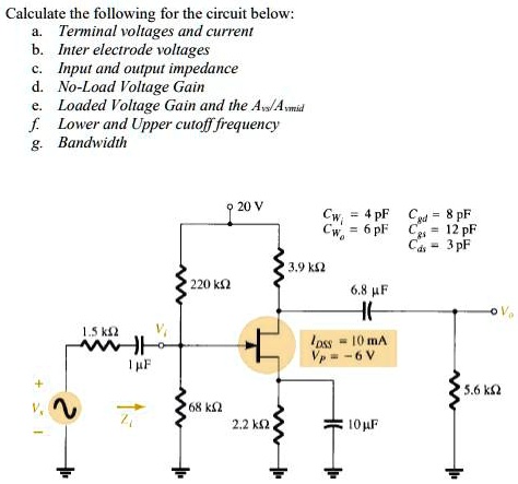 SOLVED: Calculate the following for the circuit below: a. Terminal voltages and current b. Inter ...