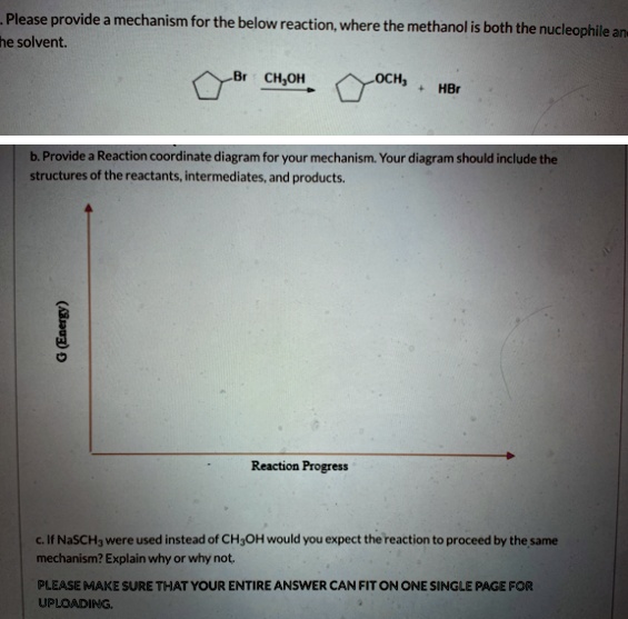 please provide mechanism for the below reaction where the methanol is ...