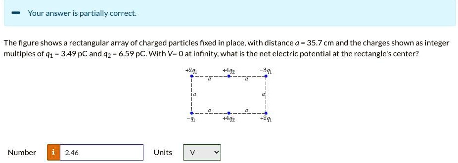 SOLVED:Your answer is partially correct: The figure shows a rectangular ...