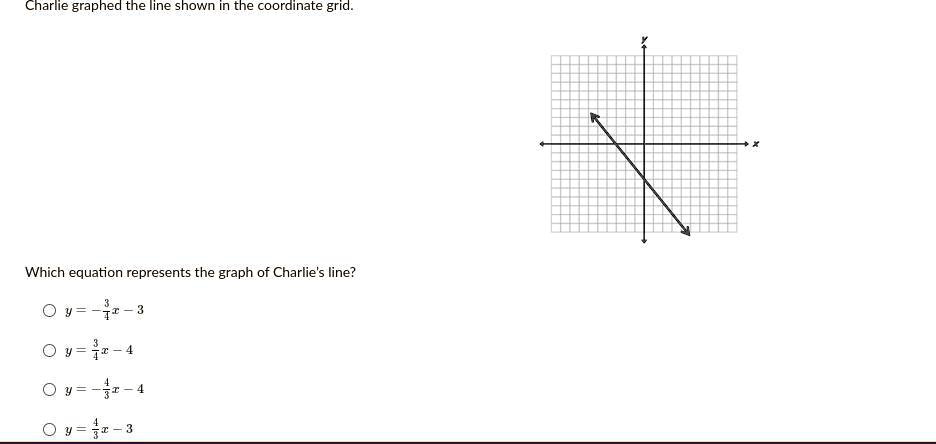 SOLVED: "I need help w/ this please help me!! Charlie graphed the Iine ...