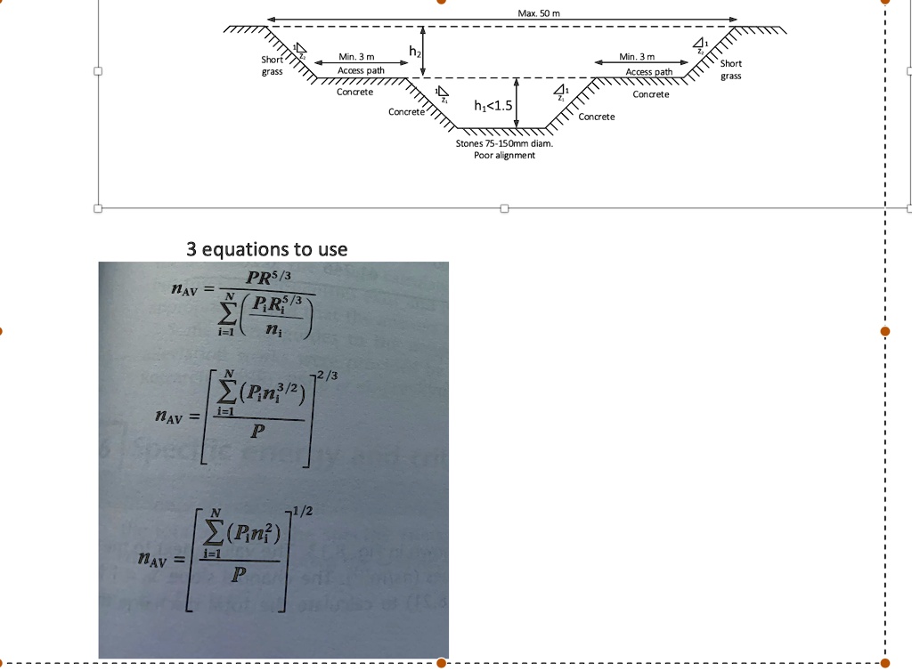the capacity of both main channel and flood plain in part 1 is ...