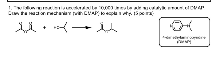 Solved 1 The Following Reaction Is Accelerated By 10 000 Times By