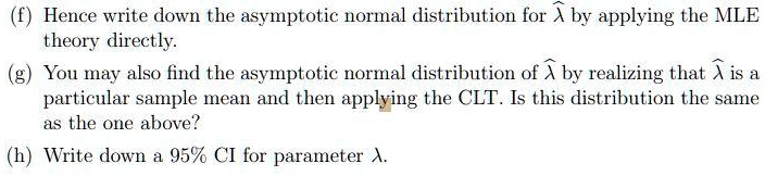 SOLVED:Hence write down the asymptotic normal distribution for by ...