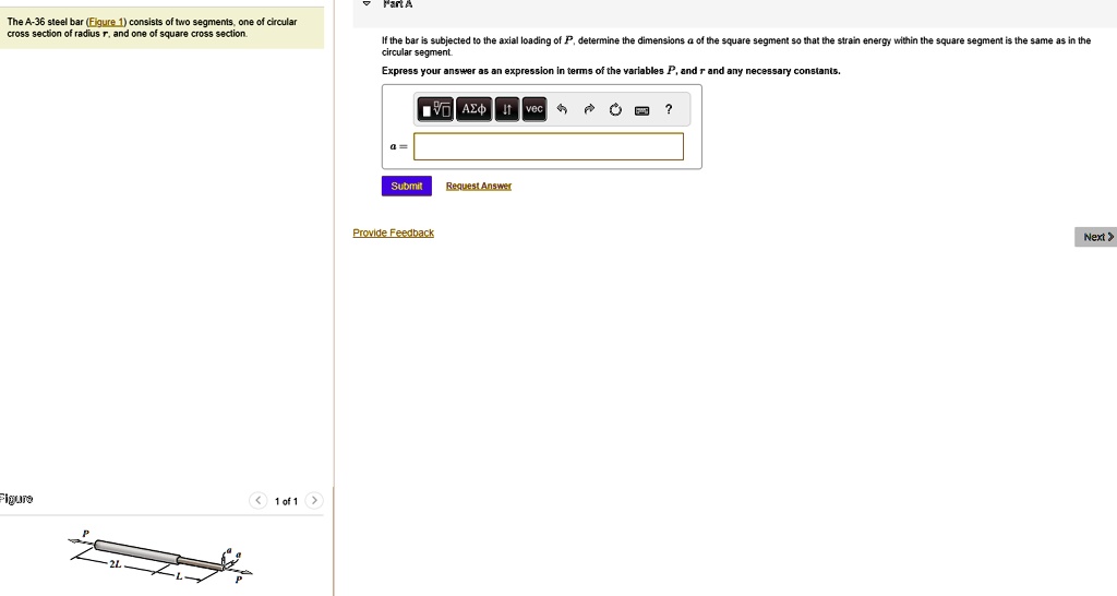 The A-36 steel bar (Figure 1) consists of two segments, one of circular ...