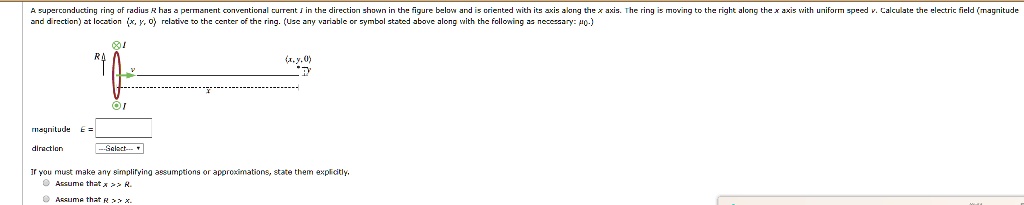 a superconducting ring of radius r has a permanent conventional current ...