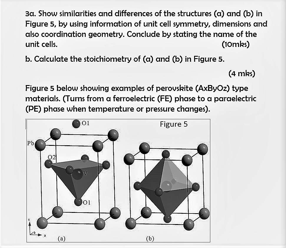 SOLVED: 3a. Show similarities and differences of the structures (a) and ...