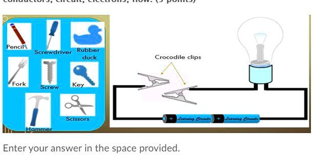 [GET ANSWER] Pencil Screwdriver Rubber duck Crocodile clips Fork Screw ...